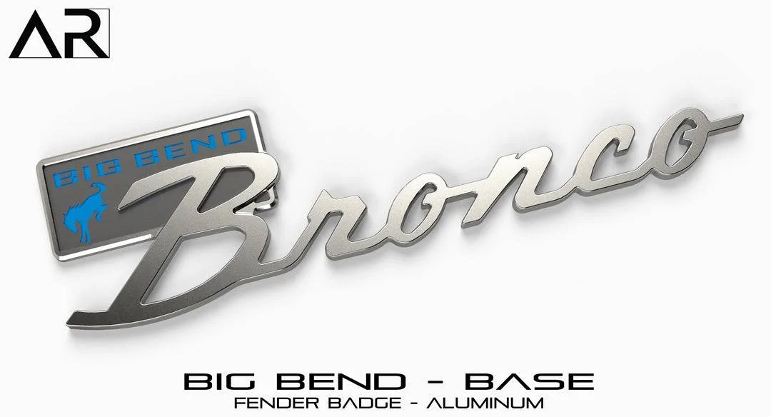 Archetype Racing Trim Level Bronco Script Emblems | 2021+ Ford Bronco ...