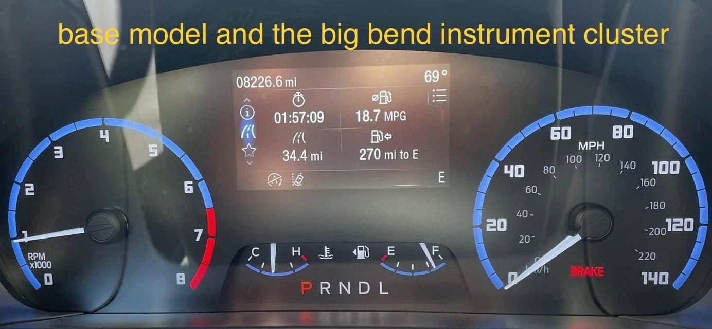 Swap Instrument Cluster in Big Bend | 2021+ Ford Bronco Sport Forum ...