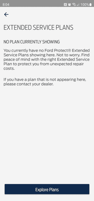 Extended Service Plan on Ford Pass | 2021+ Ford Bronco Sport Forum ...