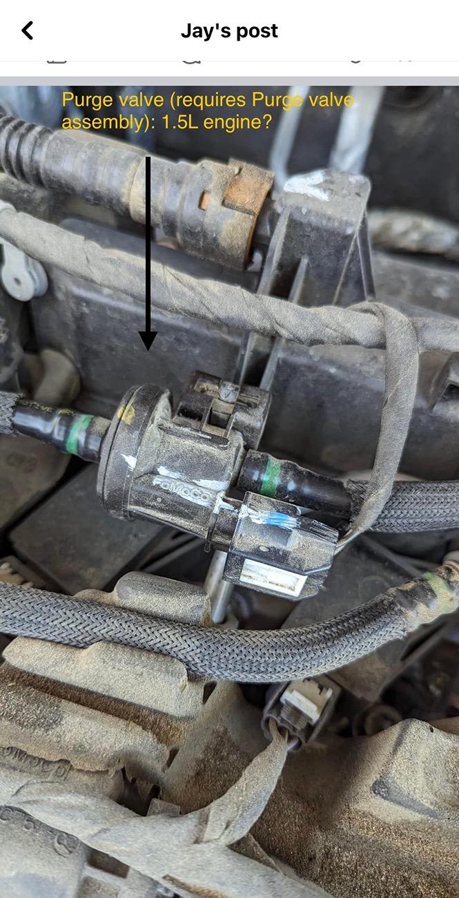 Purge Valve location? | 2021+ Ford Bronco Sport Forum ...