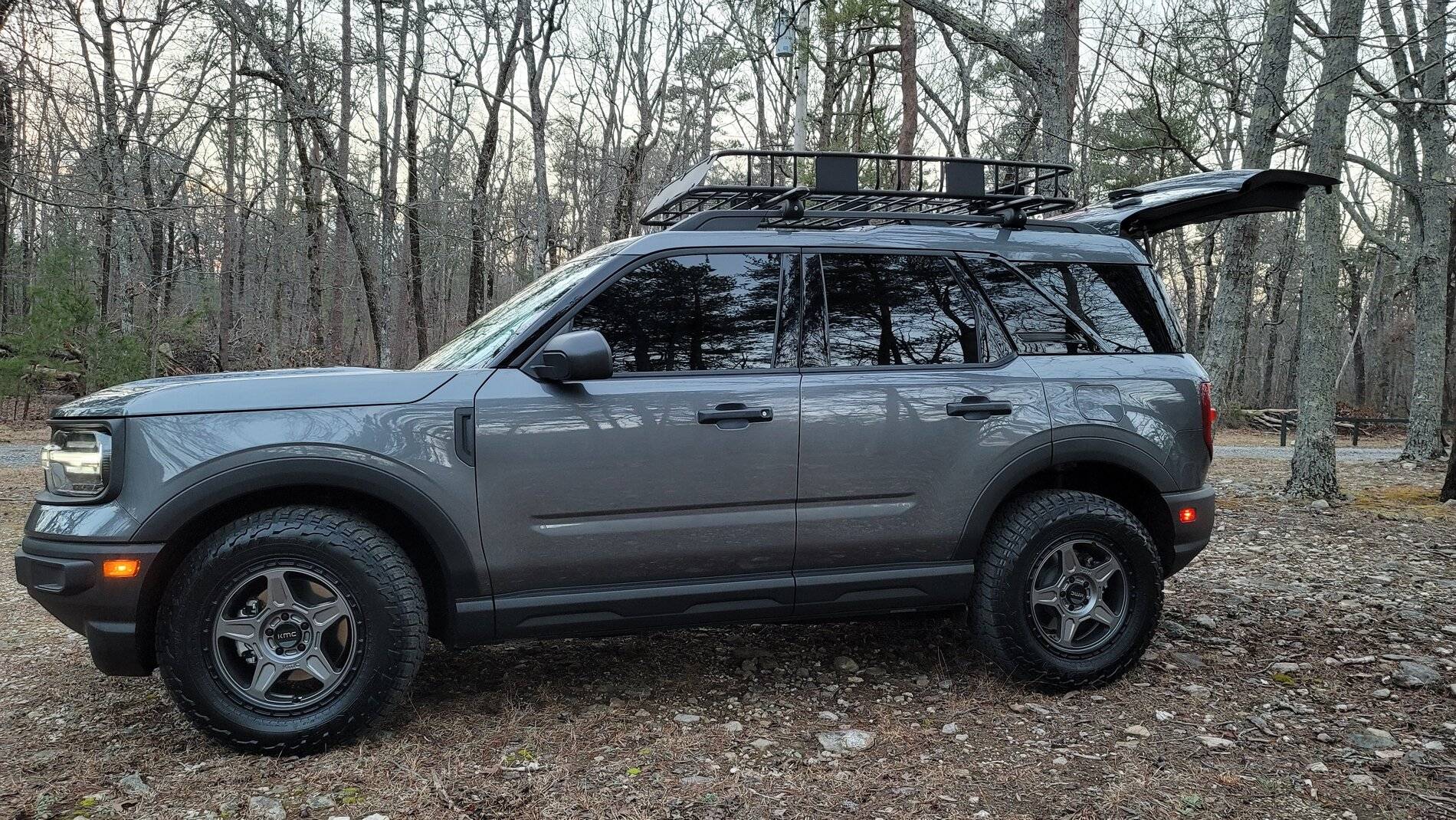 My Base Bronco Sport on 245/65/17 Falken Wildpeak ATW3s + 17" KMC ...