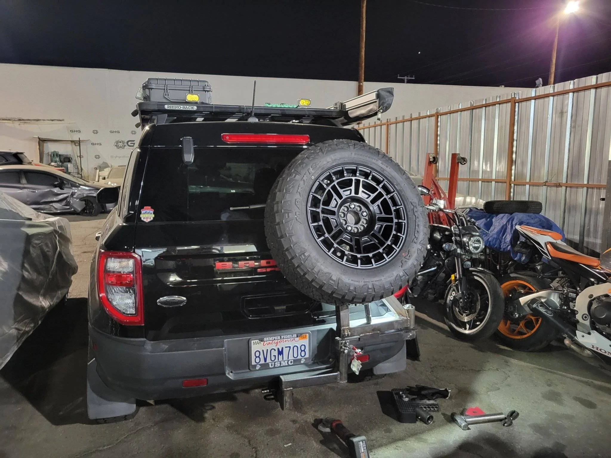 Preview of tire carrier build""" update"""" | 2021+ Ford Bronco Sport ...