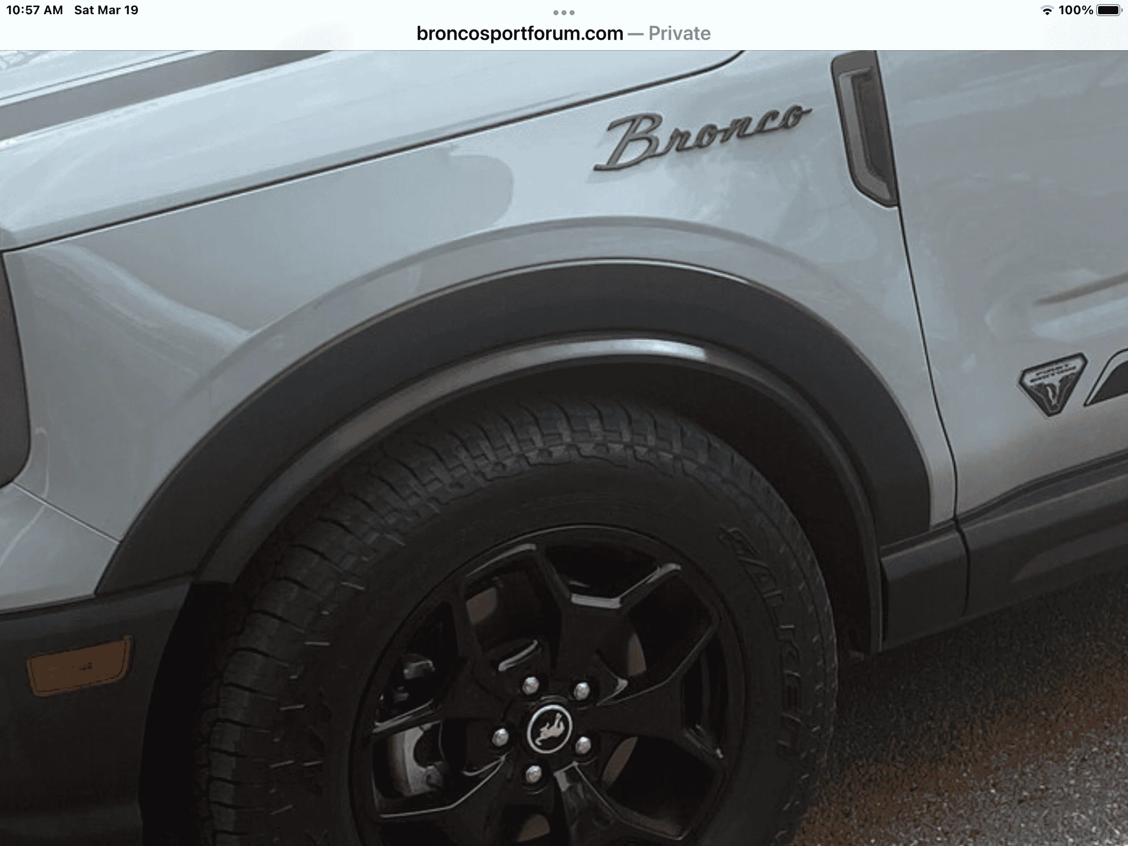 Bronco script emblem installed | 2021+ Ford Bronco Sport Forum ...