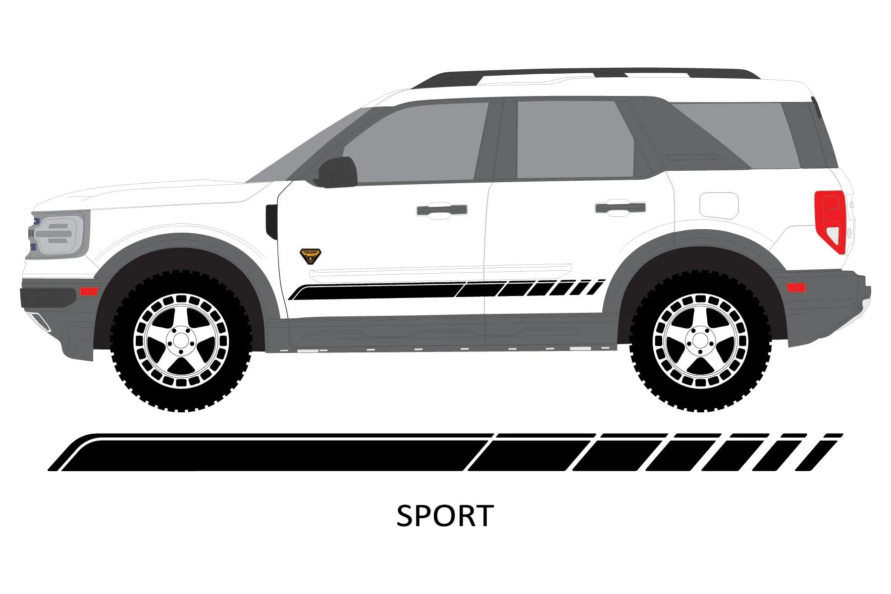 🆕 Bronco Sport Rocker Stripes | 2021+ Ford Bronco Sport Forum ...