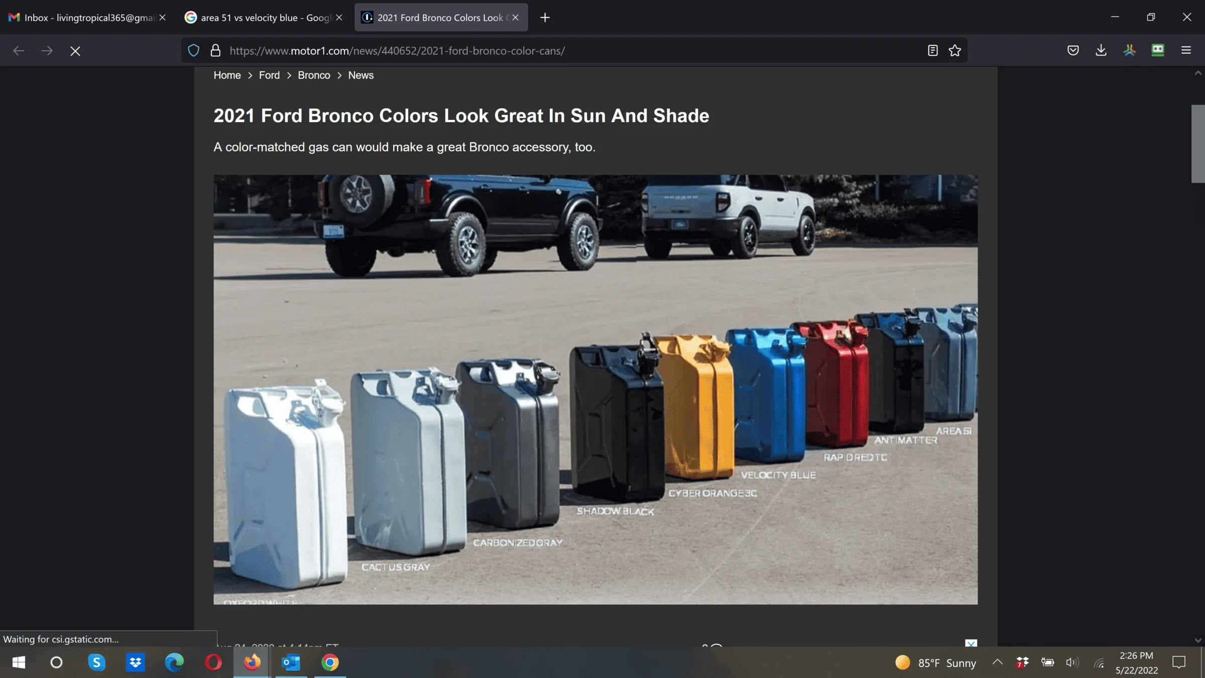 Having possible regrets ordering Area51 color the more I look at ...
