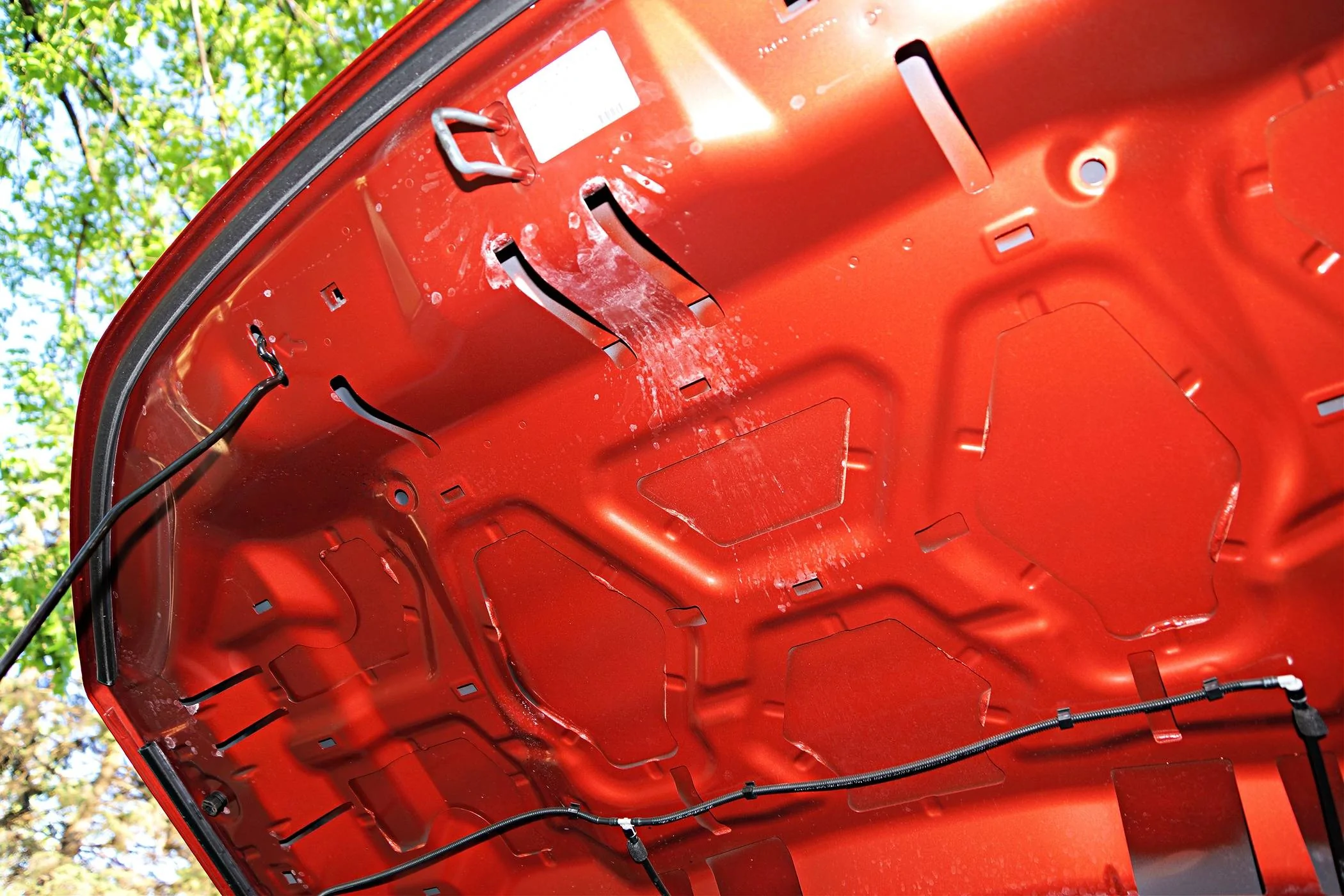 Mystery white powder coming out of hood | 2021+ Ford Bronco Sport Forum ...