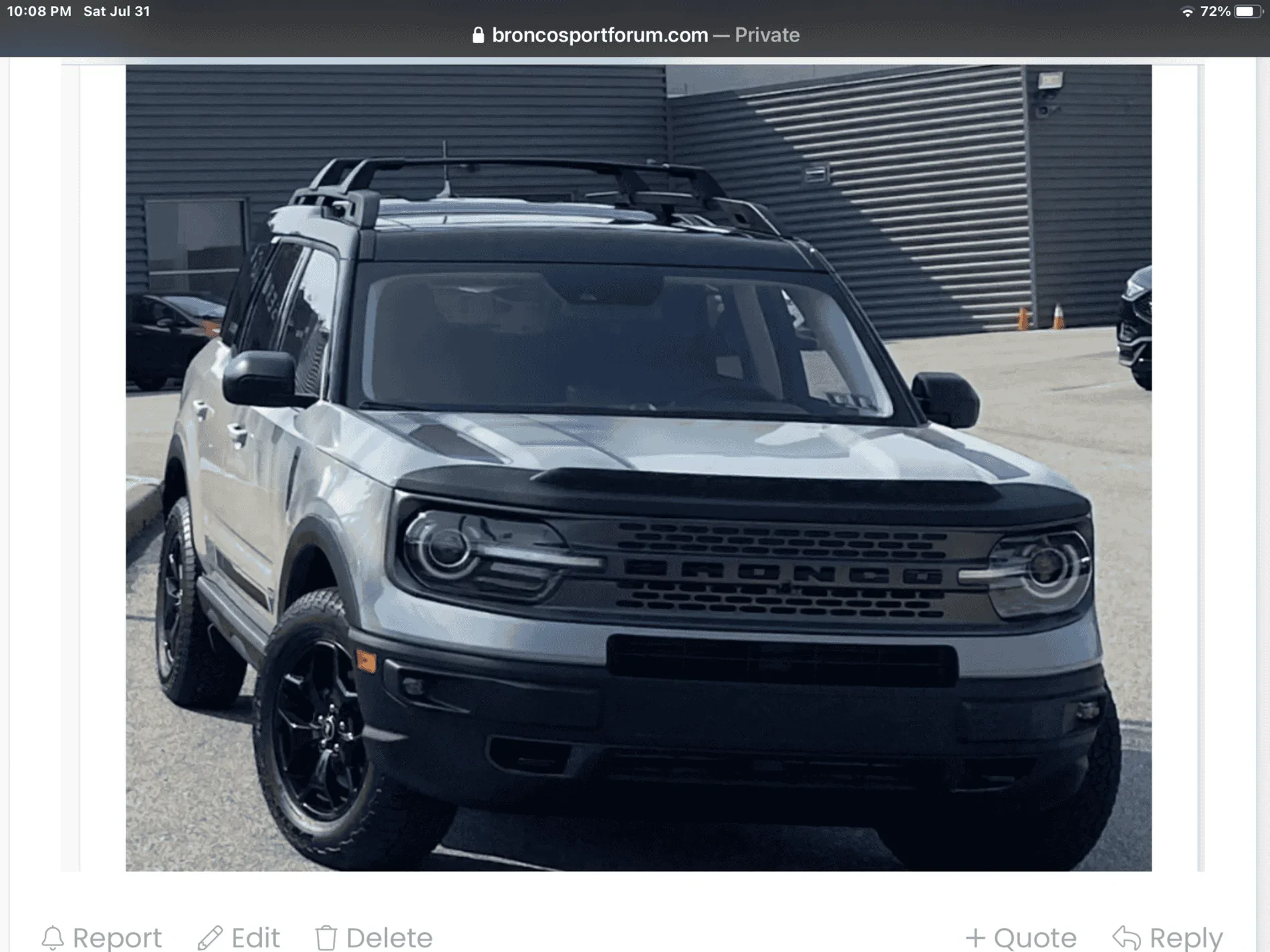 Bronco script emblem installed | 2021+ Ford Bronco Sport Forum ...