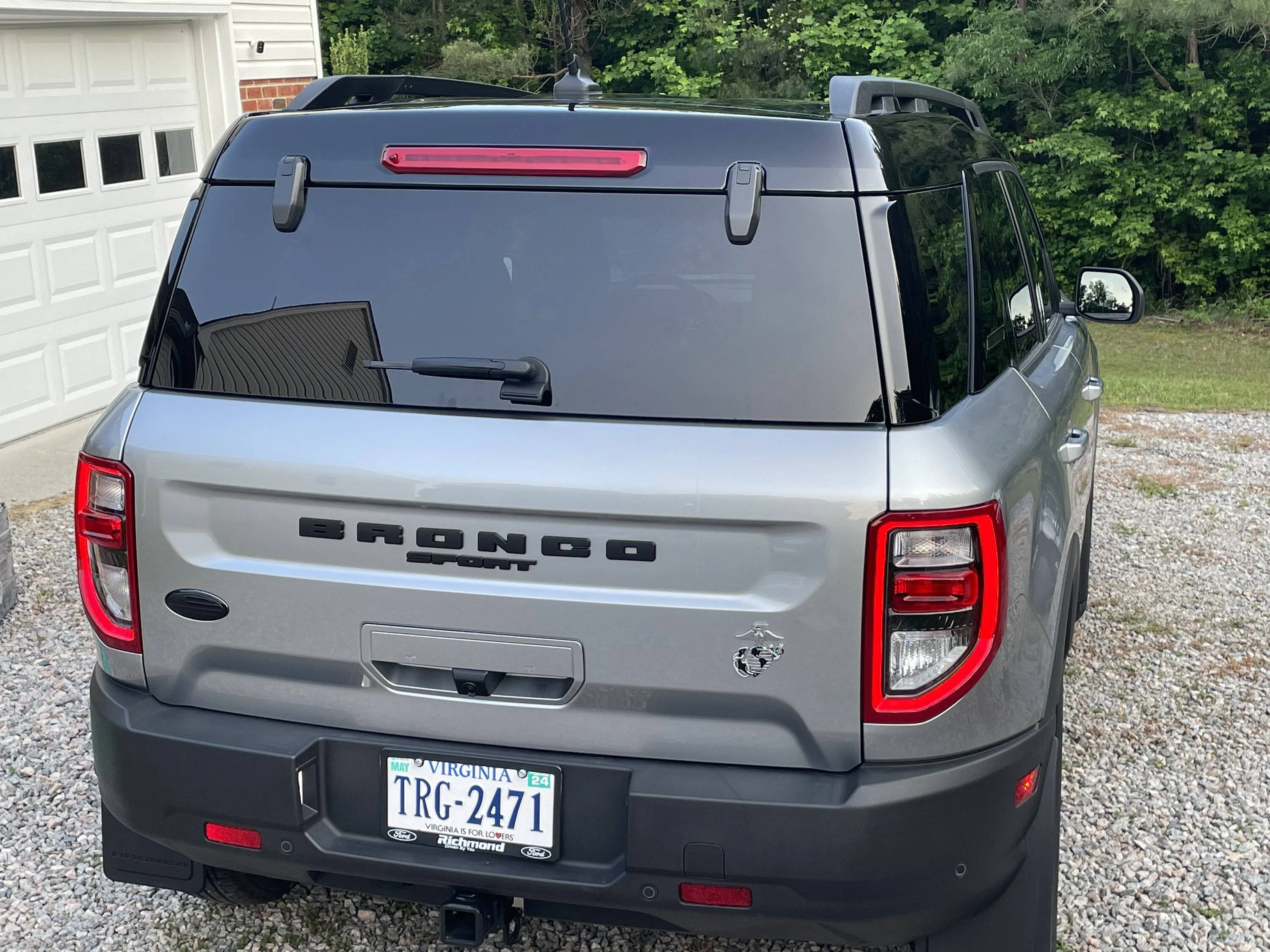 Replaced White Lettering with Black Lettering - Grill and Tailgate ...