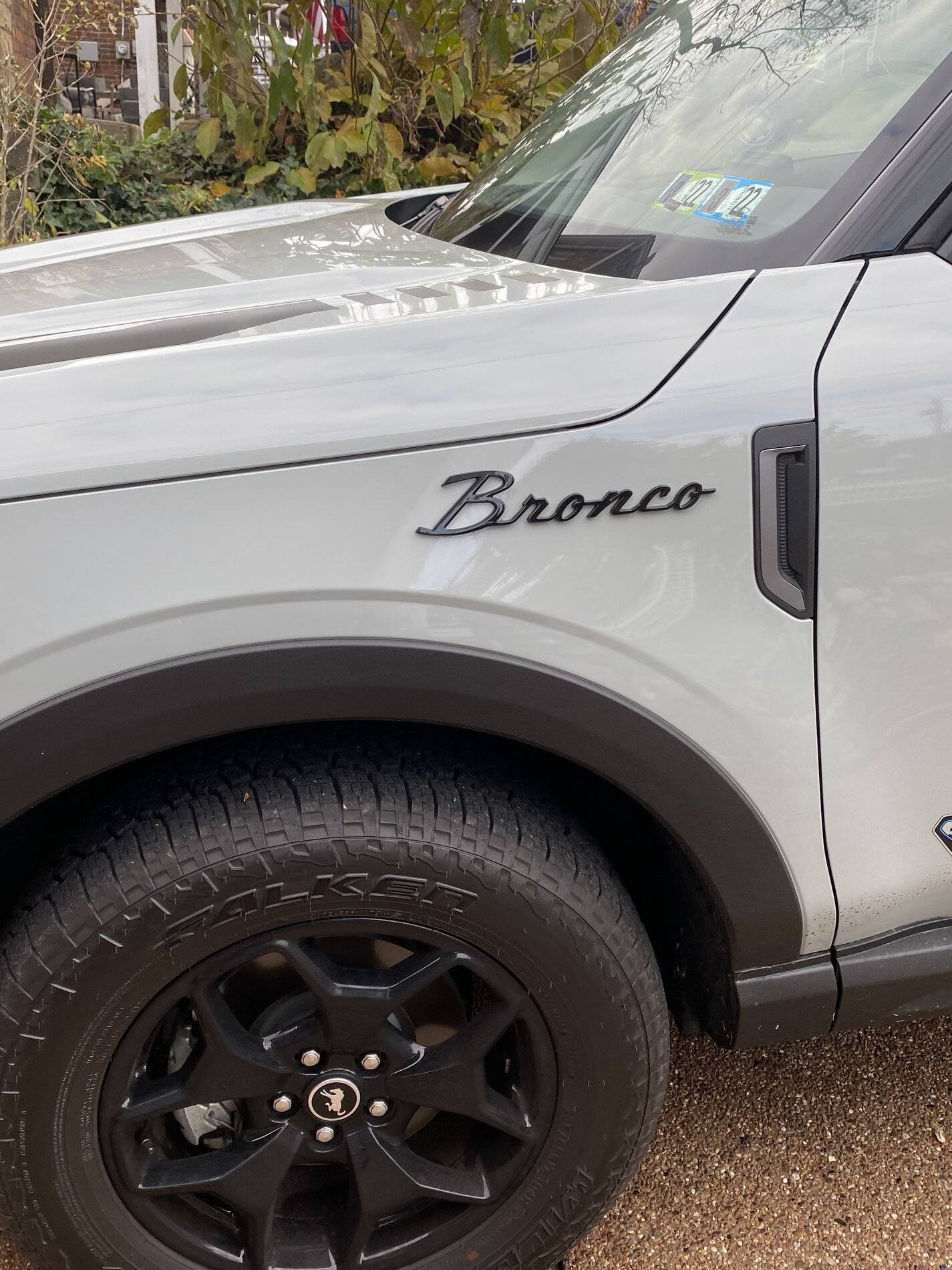 Bronco script emblem installed | 2021+ Ford Bronco Sport Forum ...