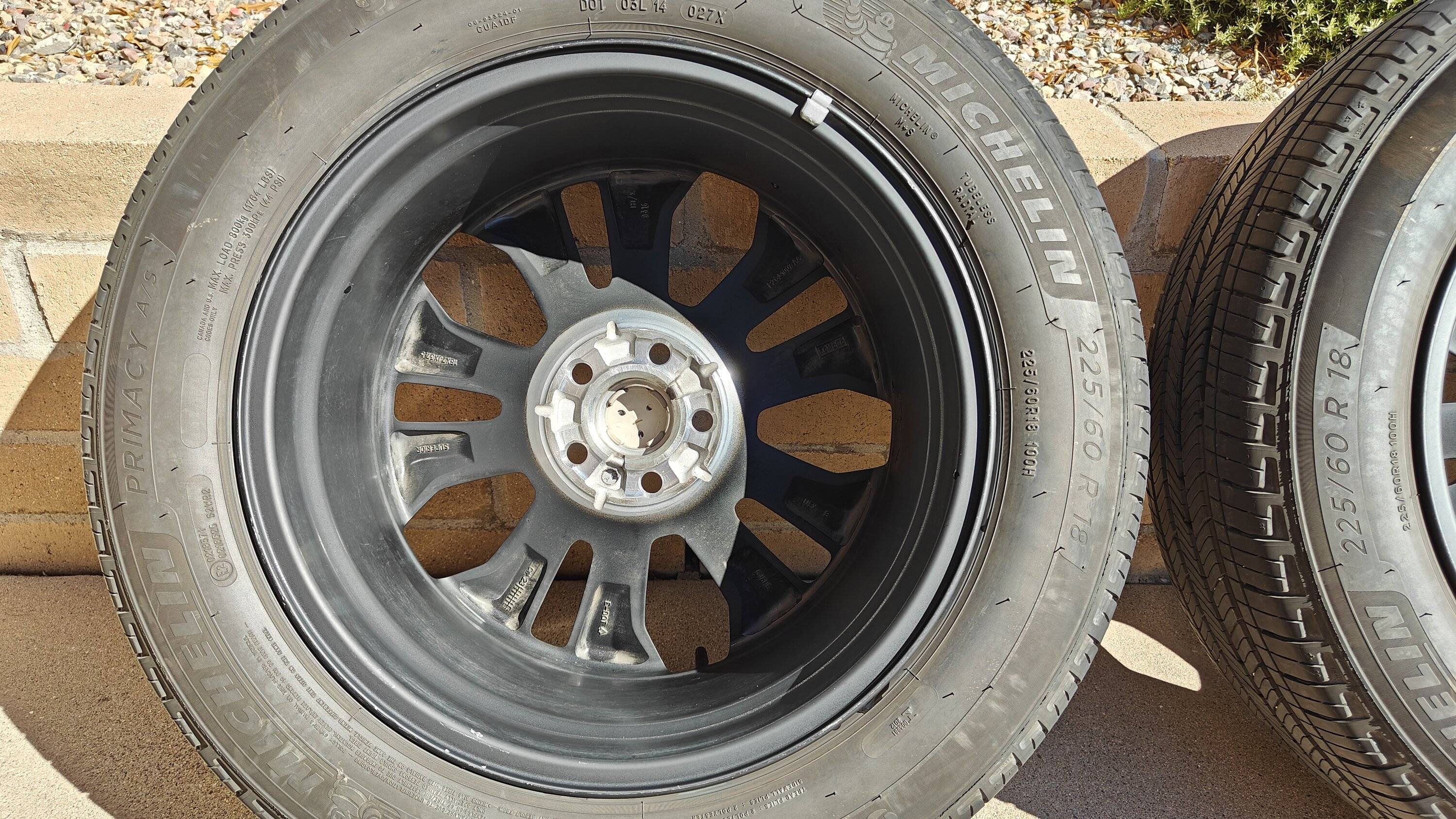 Arizona - SOLD: 2024 Satin Black BAP 18" Wheels w/ Caps and Michelin ...