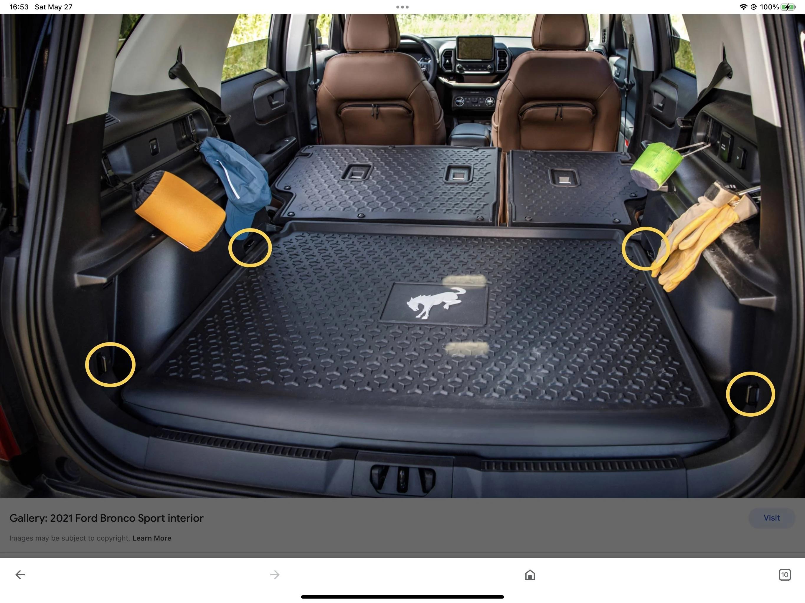 wimpy rear internal tie downs | 2021+ Ford Bronco Sport Forum ...