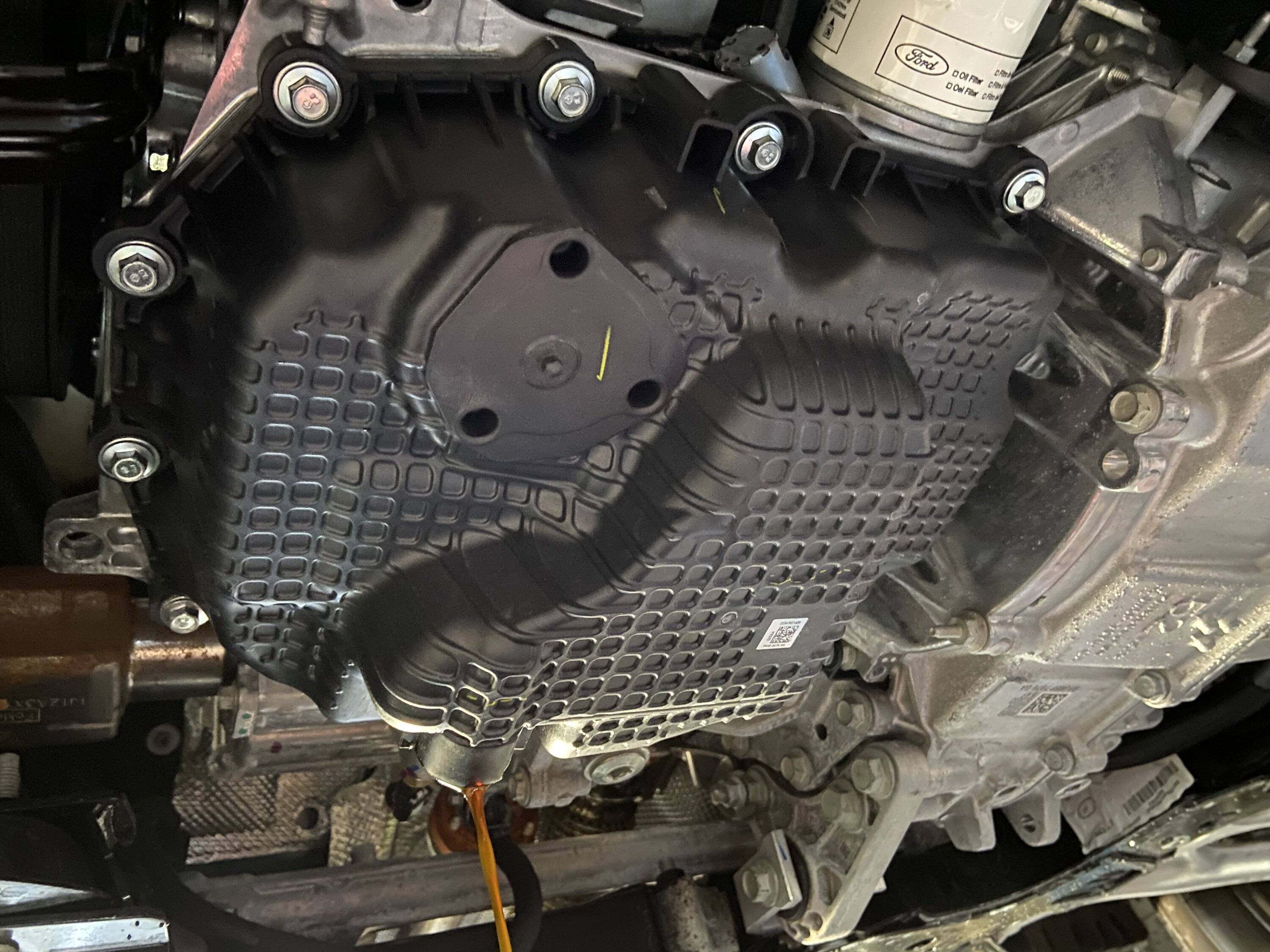 Angle of oil pan while front end up on ramps | 2021+ Ford Bronco Sport ...