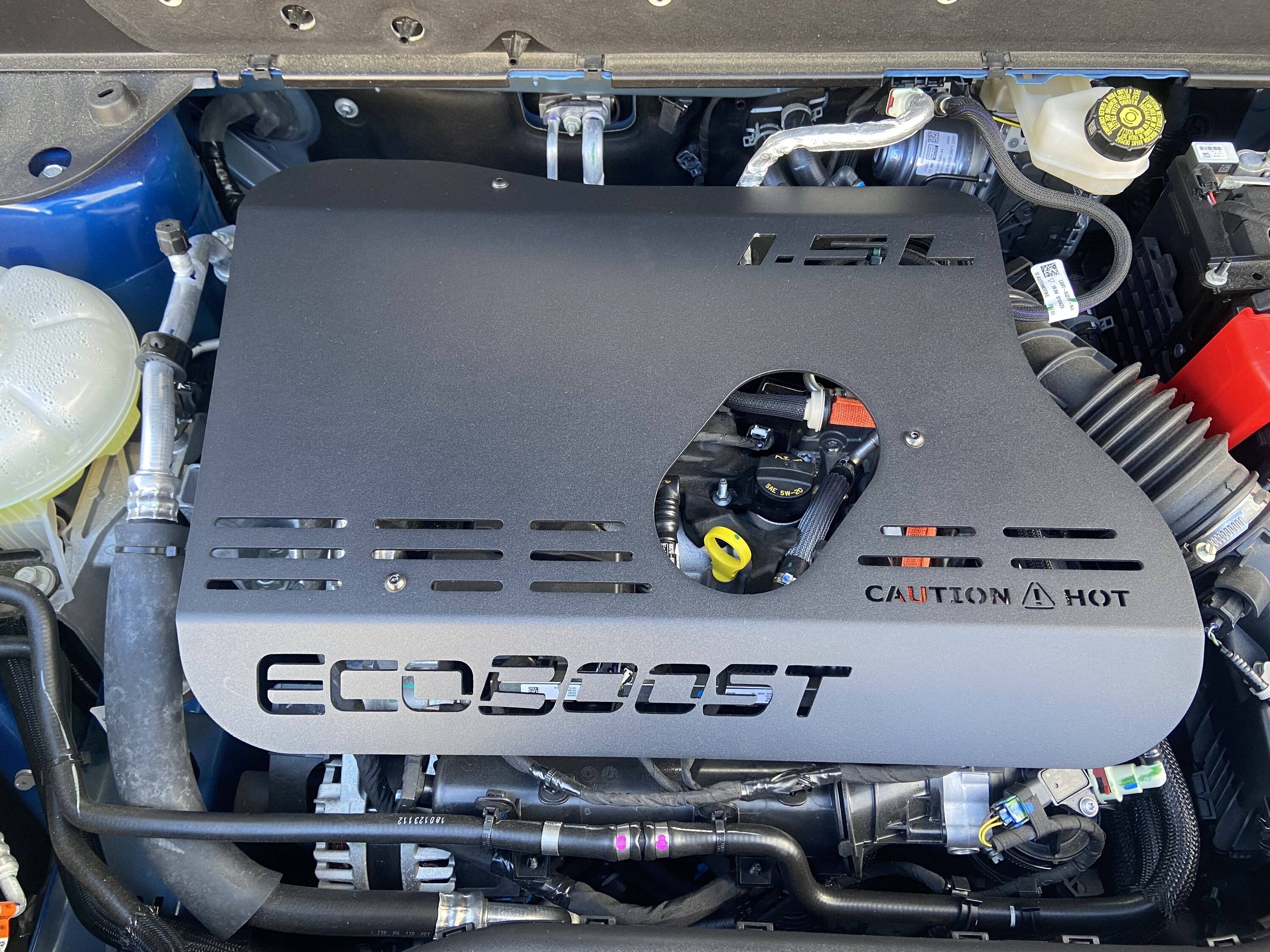 JCR OffRoad 1.5 Engine Cover Installed | 2021+ Ford Bronco Sport Forum ...