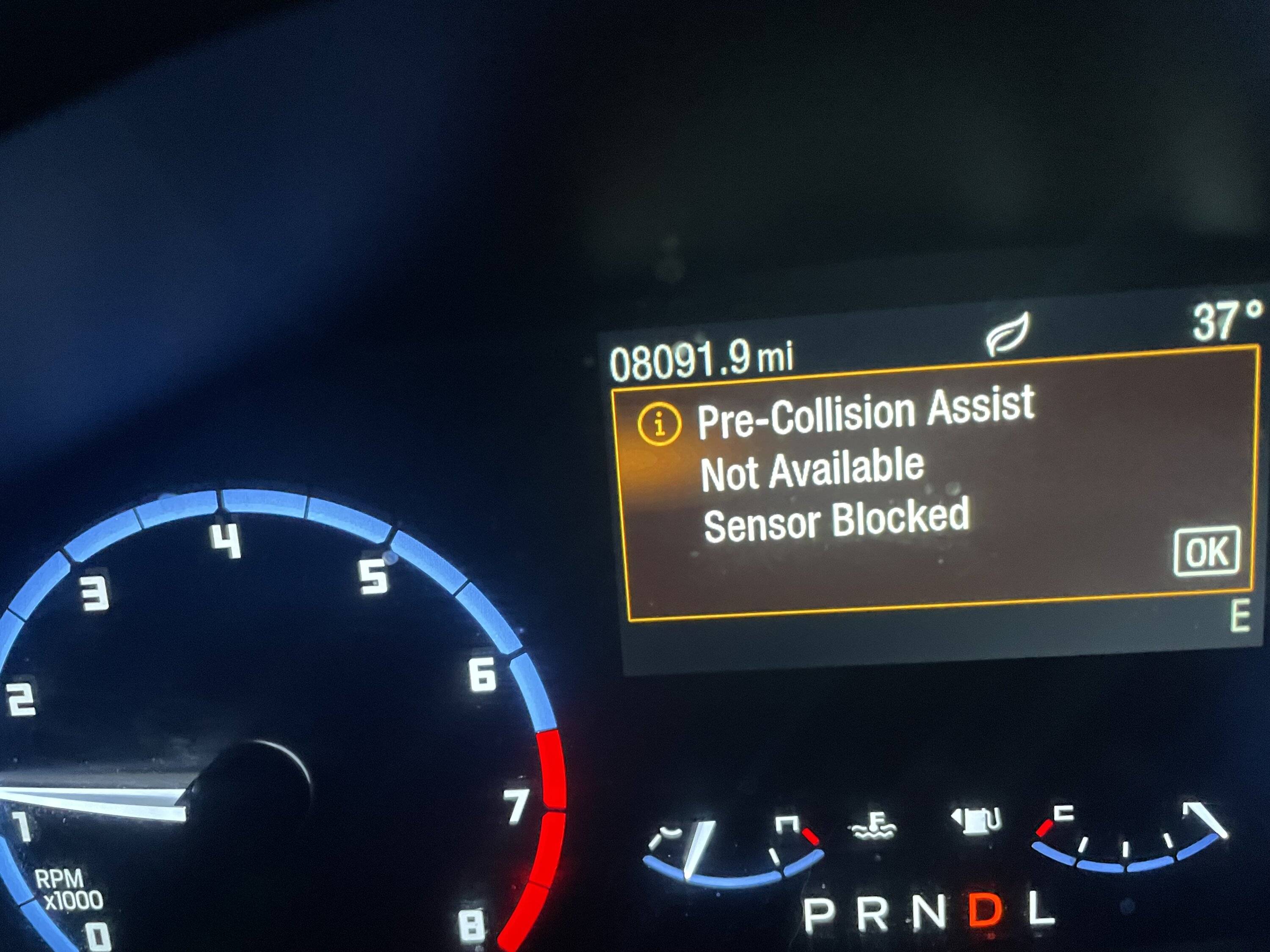 Fog affects precollision assist/front camera | 2021+ Ford Bronco Sport ...