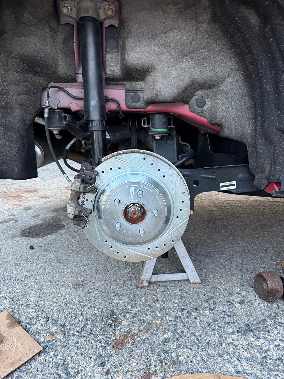 Powerstop Z36 Pads/Rotors + Rear Pin & Bushing Kit For Brake Moan TSB ...