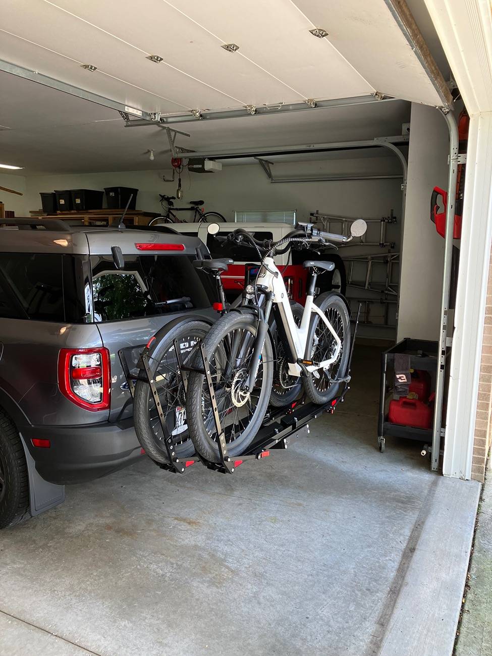 Installing Hitch Bicycle Rack and Fat Bike to 2023 Bronco Sport | 2021 ...
