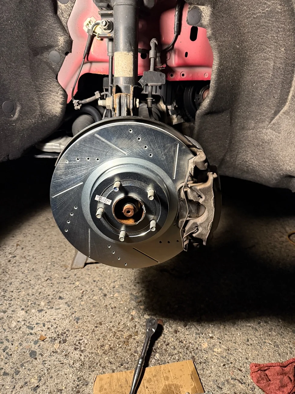 Powerstop Z36 Pads/Rotors + Rear Pin & Bushing Kit For Brake Moan TSB ...