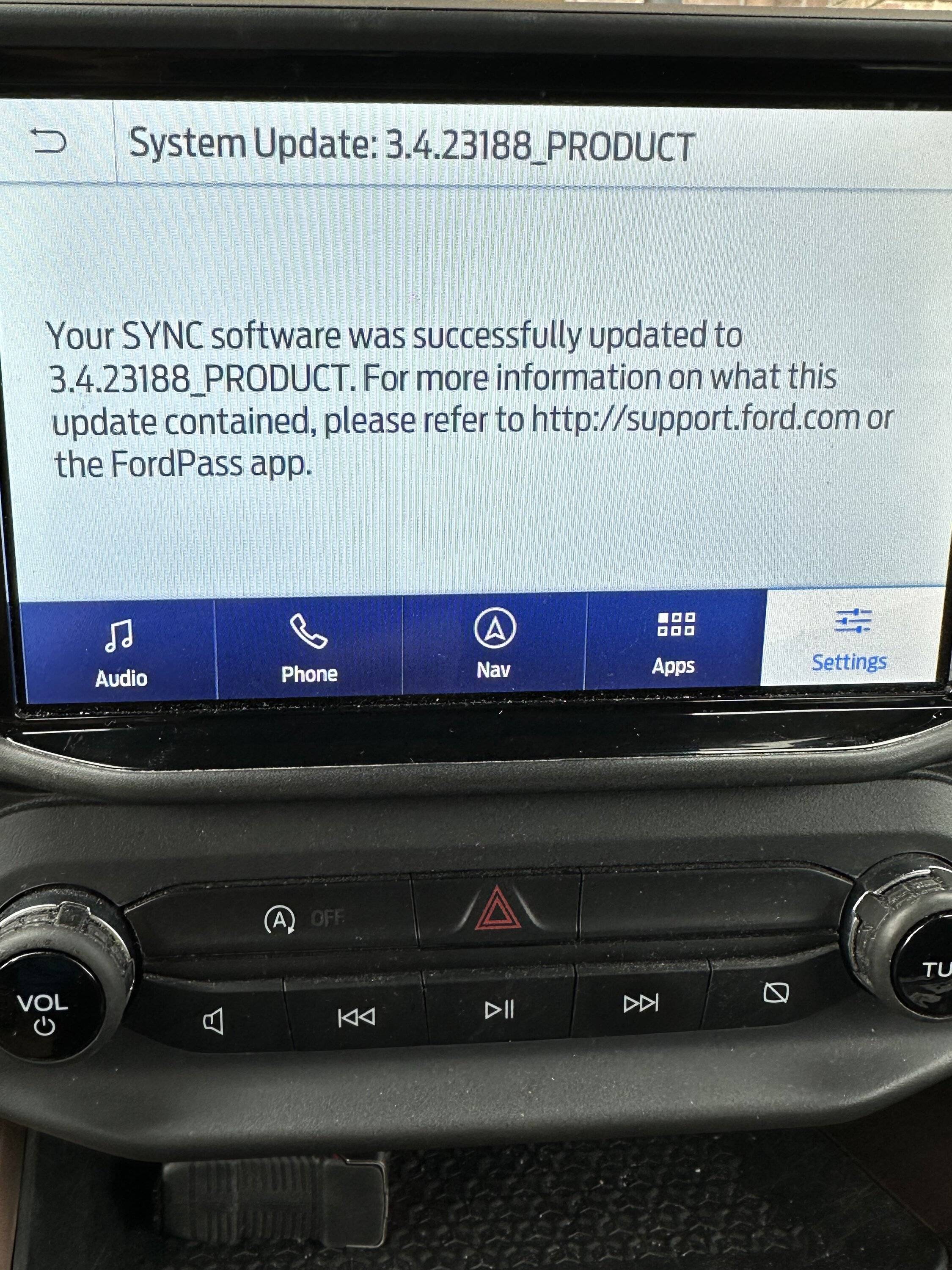 Sync 3.4 Build 23188 Now Available 9/2/23 | 2021+ Ford Bronco Sport ...