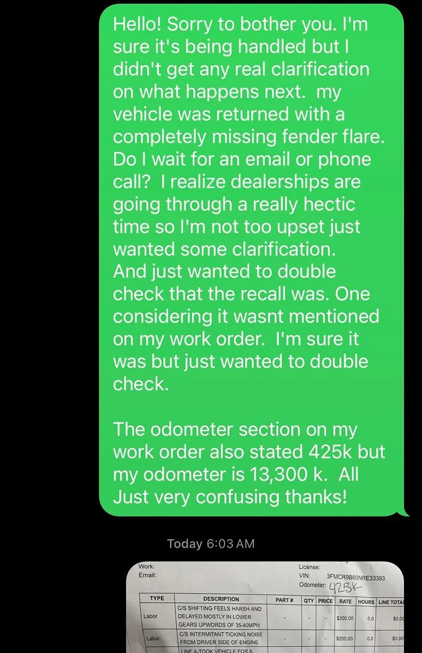 Pickup/drop off troubles | 2021+ Ford Bronco Sport Forum ...