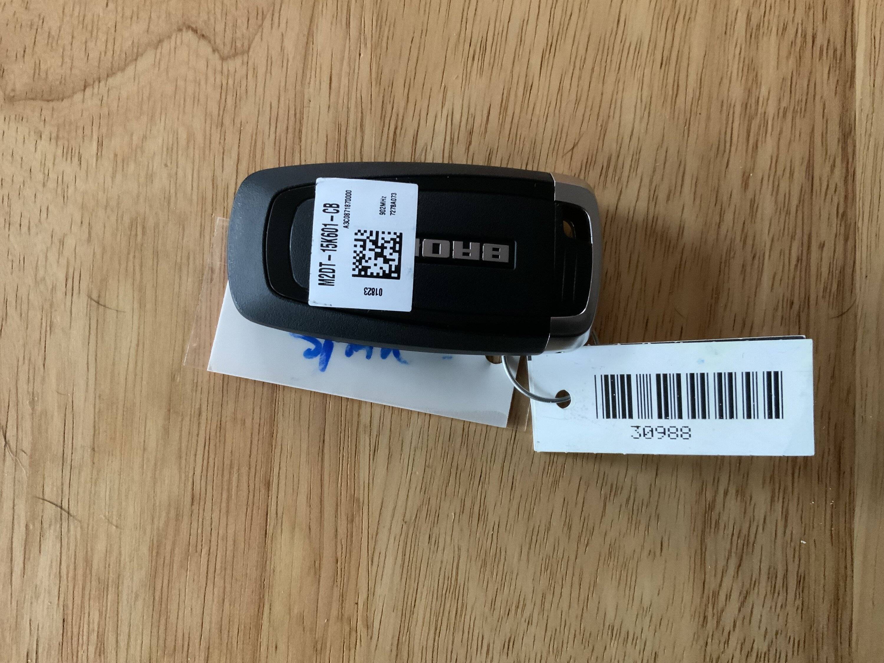 Manual references security label with key cut info | 2021+ Ford Bronco ...