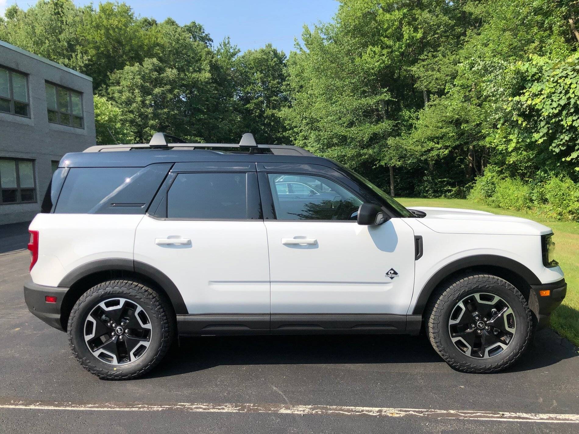 Stock wheels with 1.5 RC lift tires that best fit Bronco Sport OB ...