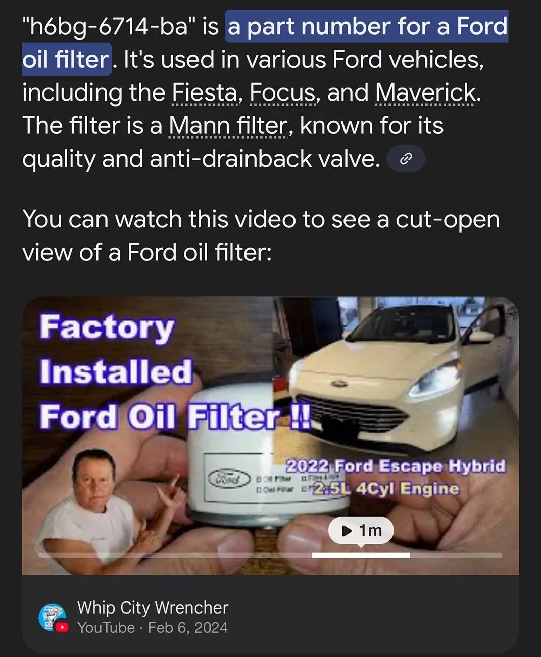 2025 Bronco Sport Outer Banks 1.5L: Correct Oil Filter? | 2021+ Ford ...