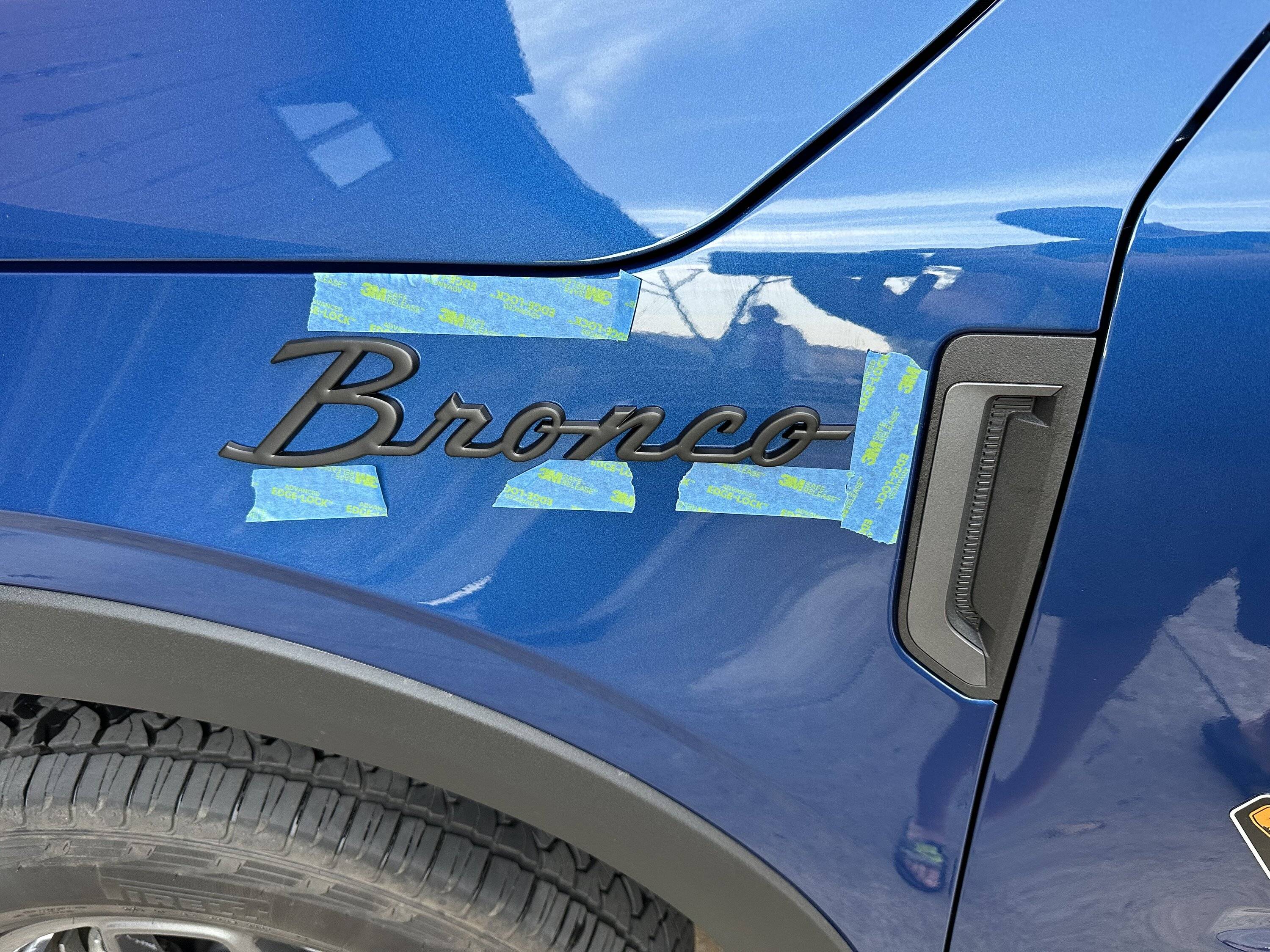 Bronco script emblem installed | Page 4 | 2021+ Ford Bronco Sport Forum ...
