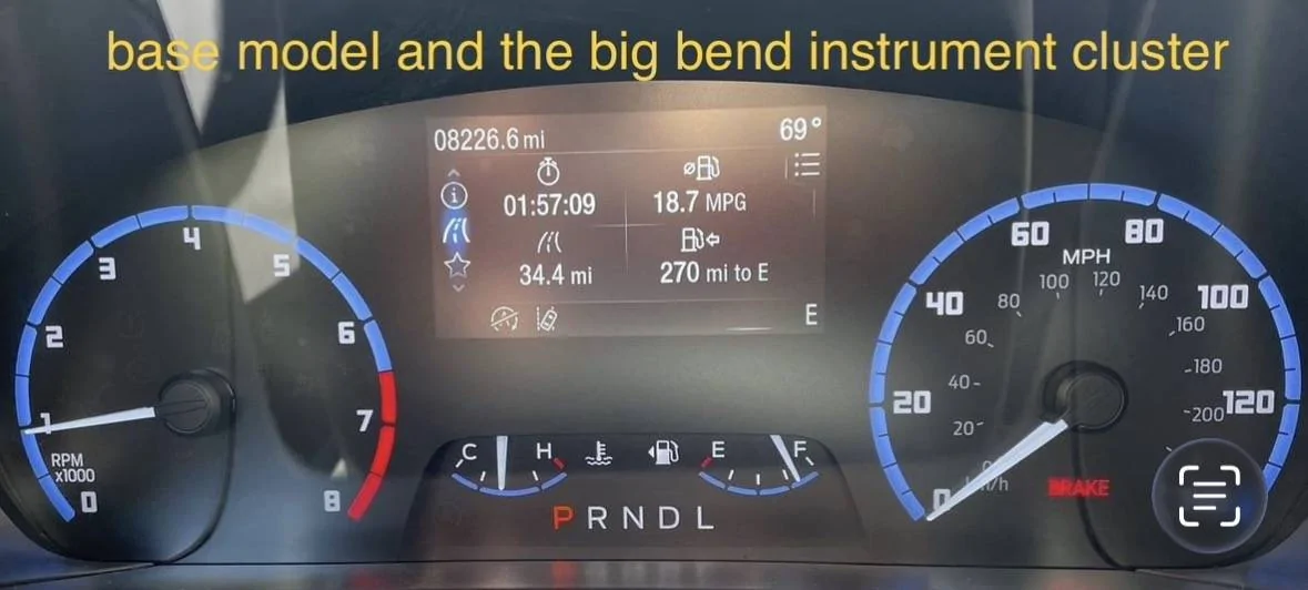 Missing digital speedometer display option | 2021+ Ford Bronco Sport ...