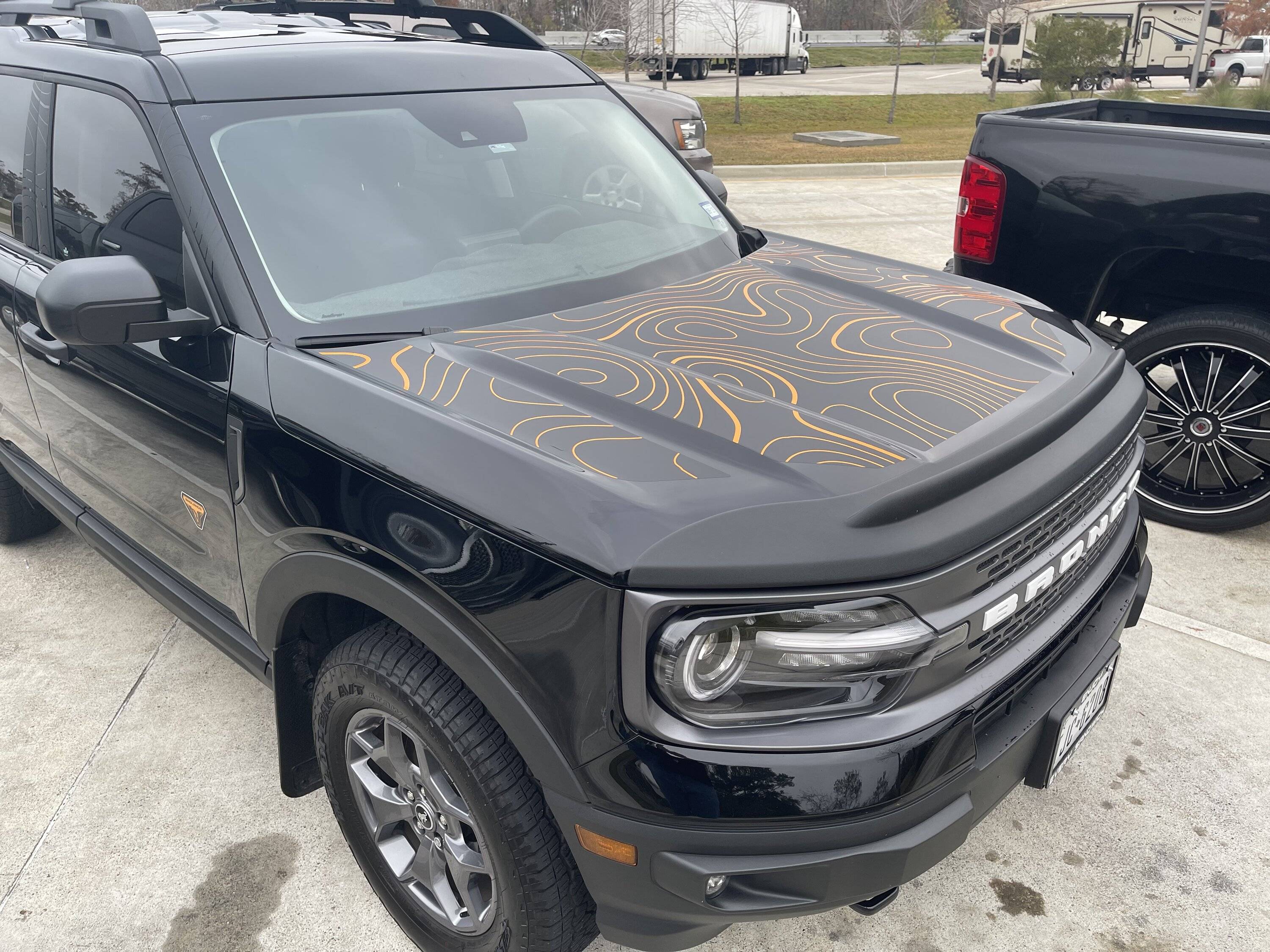 Additional outer hood graphics (from Underground Graphics) | 2021+ Ford ...