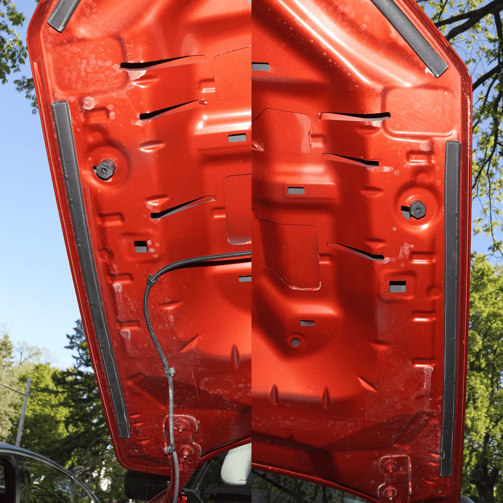 Mystery white powder coming out of hood | 2021+ Ford Bronco Sport Forum ...