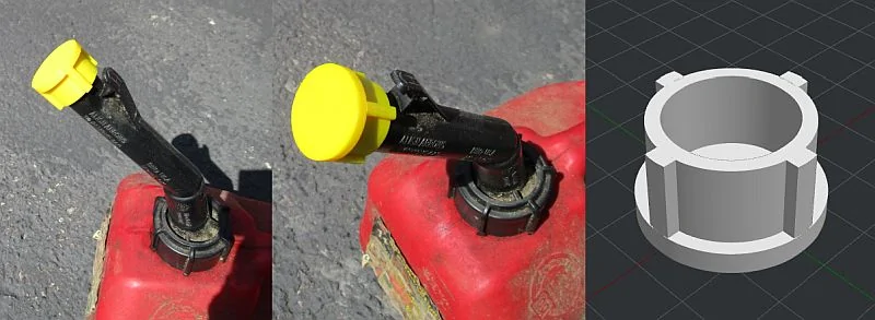 Spout cap for common plastic gas cans to 3D print | 2021+ Ford Bronco ...