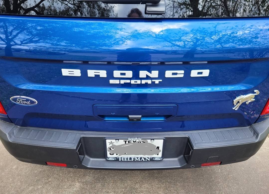 Bronco script emblem installed | Page 3 | 2021+ Ford Bronco Sport Forum ...