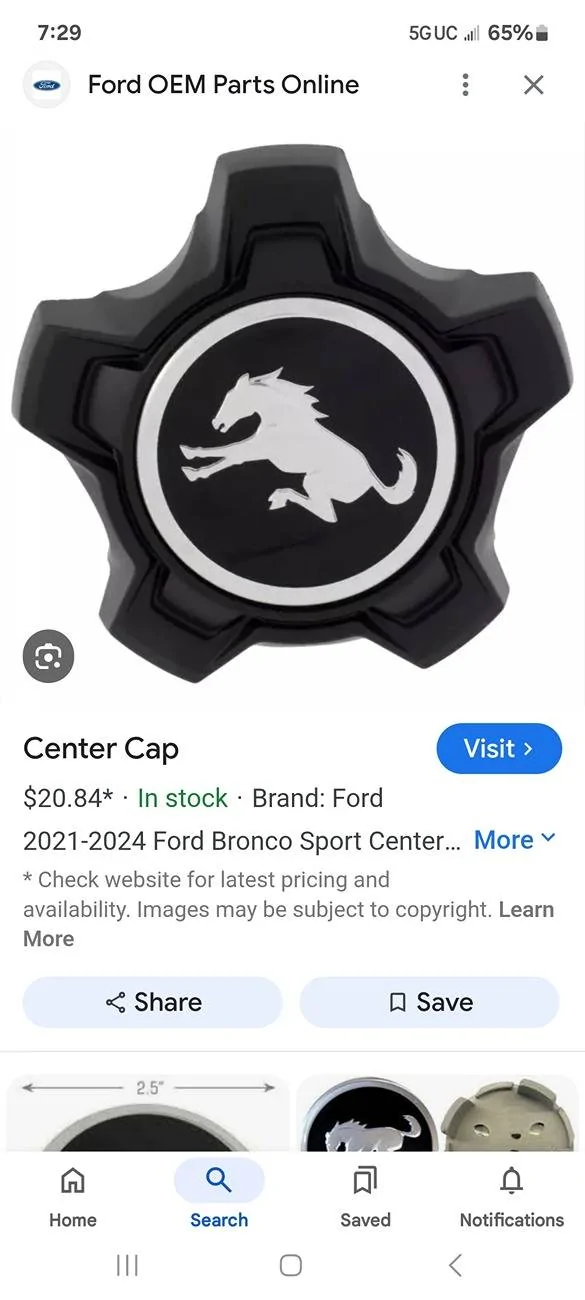 Center Caps | 2021+ Ford Bronco Sport Forum - Broncosportforum.com