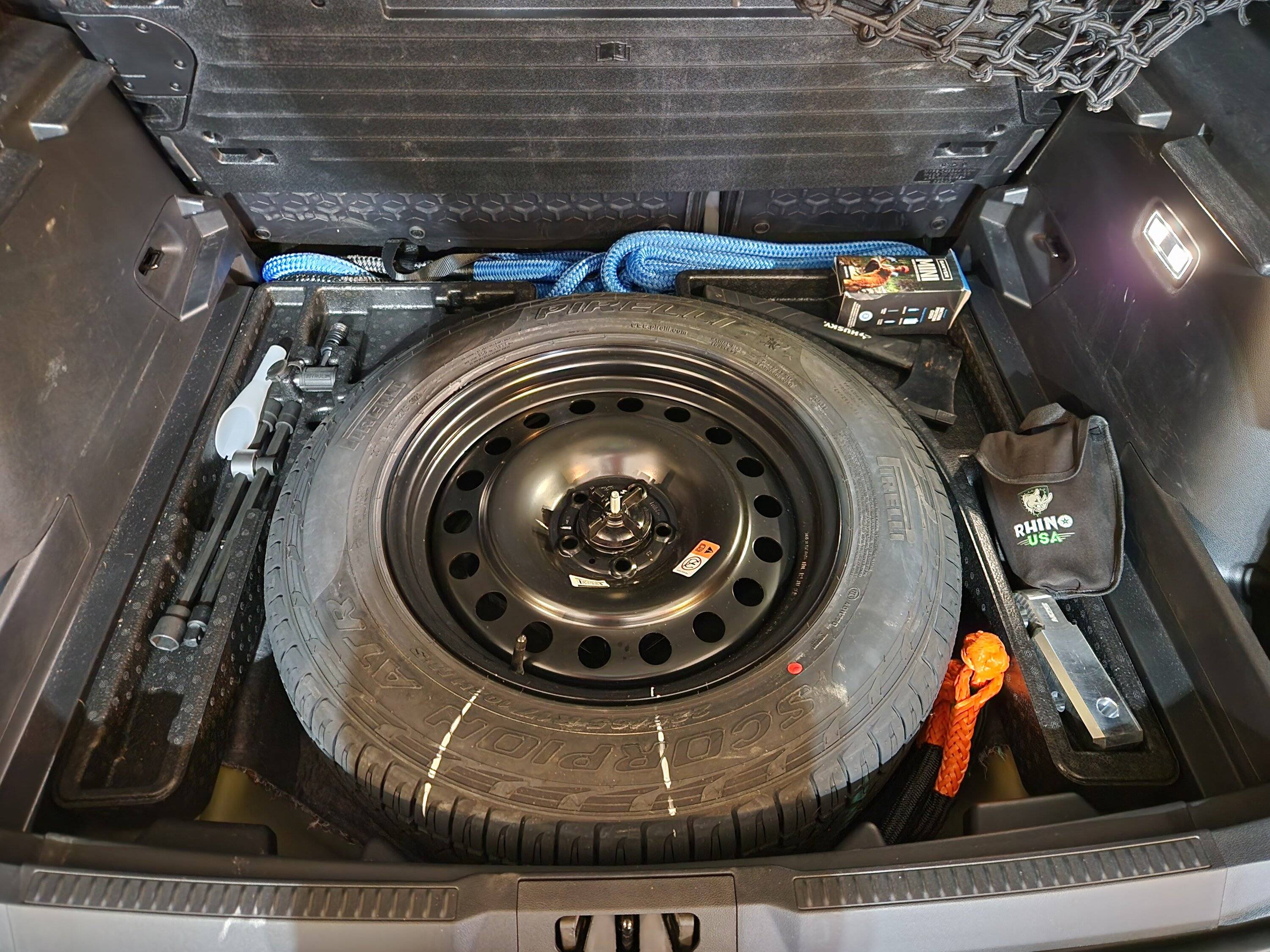 Tow Recovery Straps for Spare Storage? | 2021+ Ford Bronco Sport Forum ...