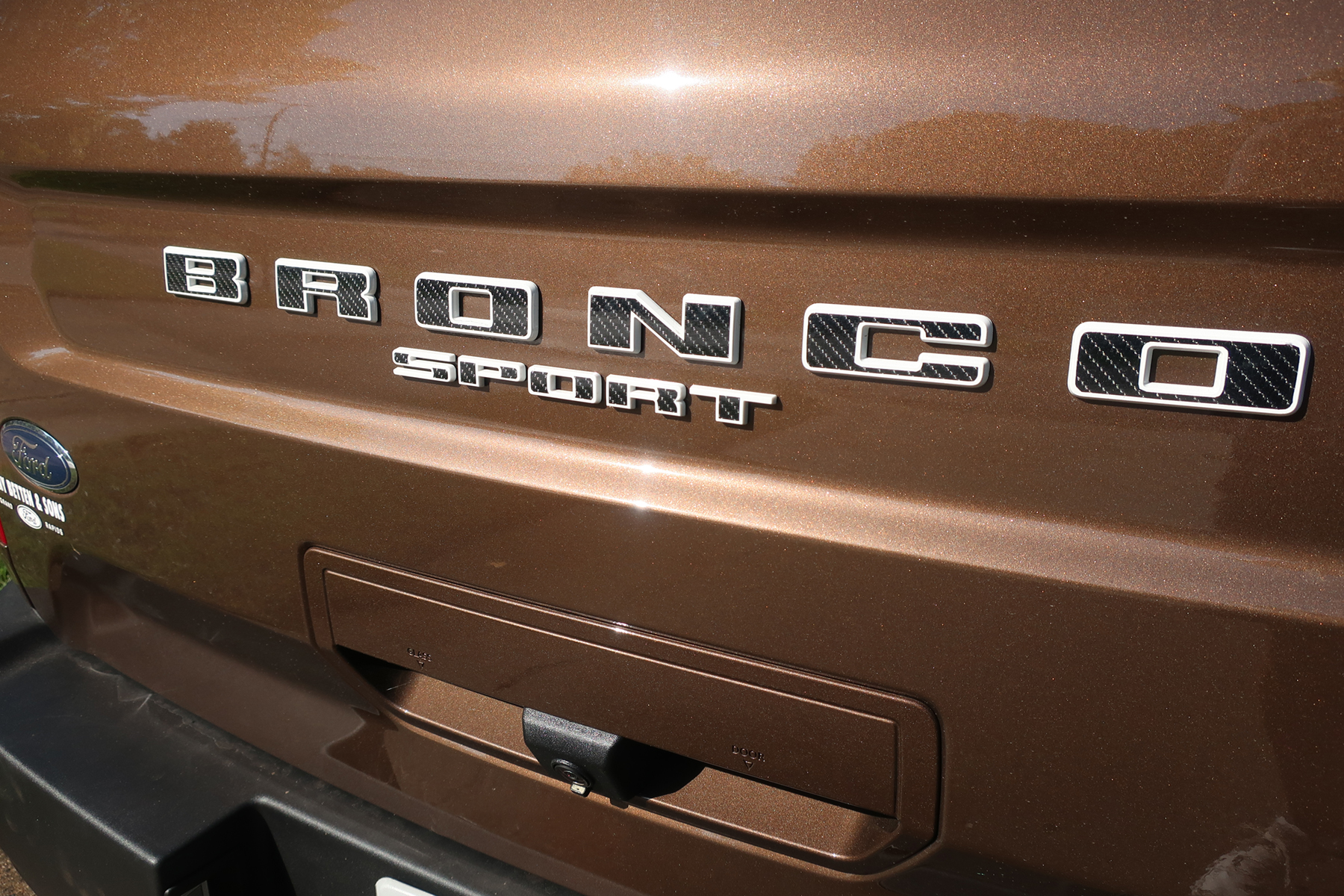 White BRONCO SPORT Lettering Custom DIY Modification | 2021+ Ford ...