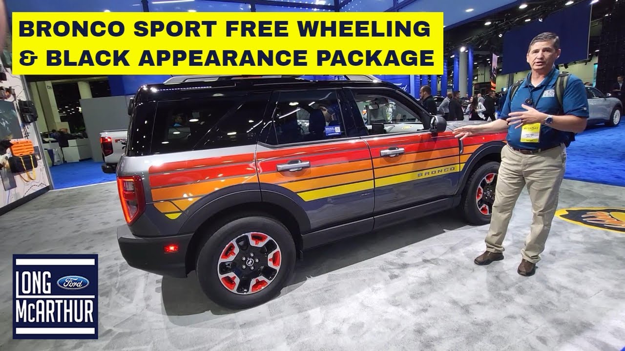 [VIDEO] Black Appearance Package and Free Wheeling Edition Bronco Sport ...